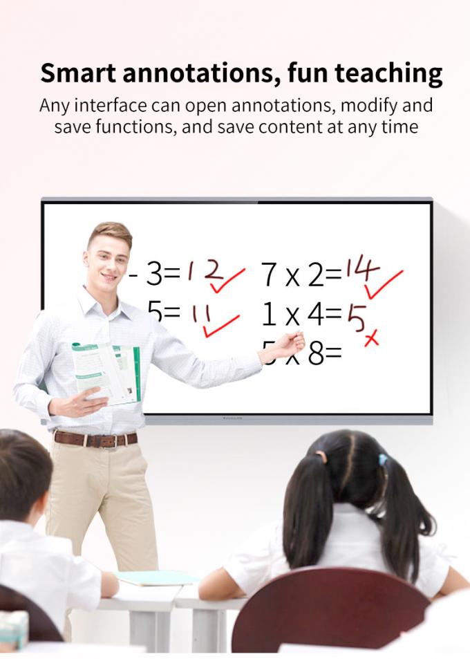 Electronic Education Interactive Whiteboard 86 Inch Smart Multimedia ...
